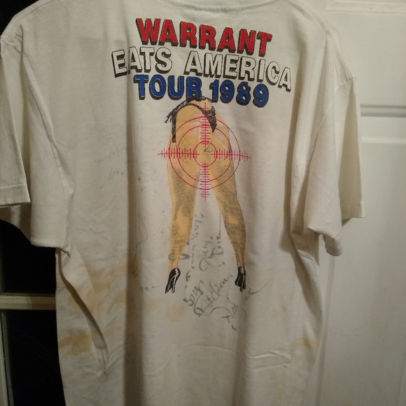 Shirts | Vintage Warrant Concert Tshirt With The Original Ticket Stub ...